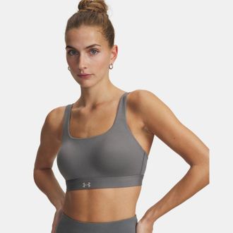 Under Armour Effortless High Sport-BH f&uuml;r Damen Clay Gr&uuml;n / Titanium XL D-DD