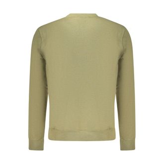 Calvin Klein Logo-Embroidered Cotton Sweatshirt - Green