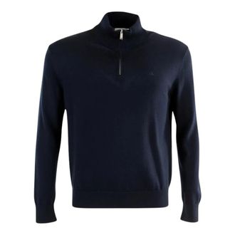 Calvin Klein Woll-Rundhalspullover - - Knitwear - Herren - Blau - 2XL