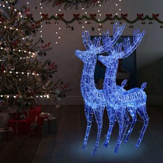 Festnight Rentier Beleuchtet Aussen 180 cm XXL Weihnachtsdeko Aussen Rentiere Led Rentier Outdoor Weihnachtsbeleuchtung Außen Rentier Weihnachten Deko Figur Wei