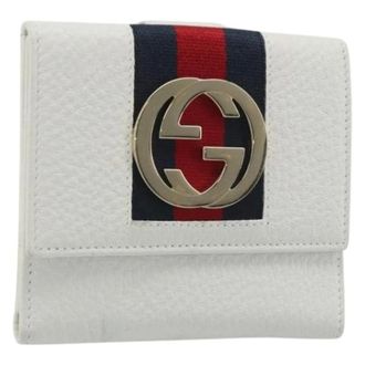Gucci Portefeuille Vintage Pre-owned - Femme - Pre-owned - Blanc - Taille: ONE Size