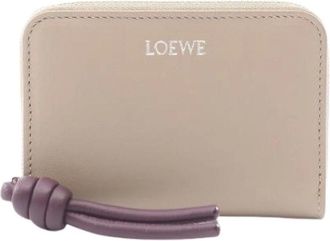Loewe Porte-monnaie en cuir Pre-owned - Femme - Pre-owned - Beige - Taille: ONE Size