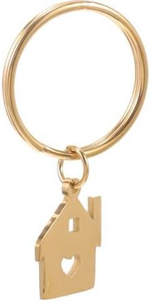 Yarnow Porte-cl&eacute;s Maison Acier Inoxydable Dor&eacute; avec Pendentif Coeur Porte-cl&eacute;s Unique pour Adultes Cadeau Couple et Cr&eacute;maill&egrave;re Anneau D&eacute;coratif &Eacute;l&eacute;gant