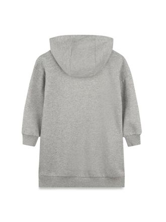 Kenzo Hooded Cotton Blend Dress - Gray