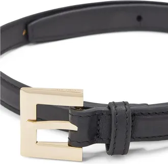 Anine Bing Calf Leather Belt - Black