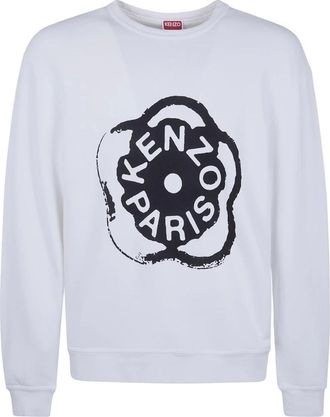 Kenzo Homme, Sweatshirts et sweats &agrave; capuche, Blanc, Taille: S SweaT-shirt Boke Flower 2.0