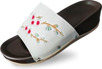 Generic Pantoufles &agrave; bout ouvert pour femmes 2026 pour sandales en caoutchouc pour femmes, blanc, 39.5 EU