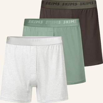 SKIMS Skims 3er-Pack Boxershorts Skims Stretch gruen