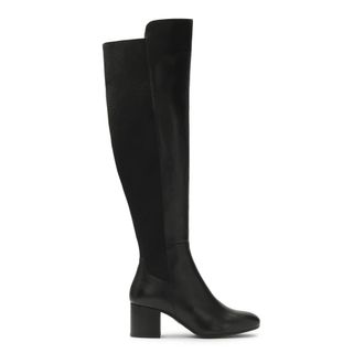 Kazar Schwarze Stiefeletten mit Absatz und elastischen Eins&auml;tzen - - Shoes - Damen - Schwarzk - 38 EU