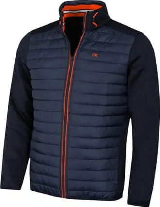 Calvin Klein CK Hybrid Insulate Veste légère pour Homme - Marine/Orange - XXXXL