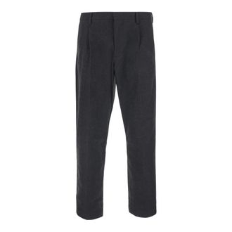 Nn.07 Hose mit Seitentaschen und hohem Bund - - Trousers - Herren - Grau - W34