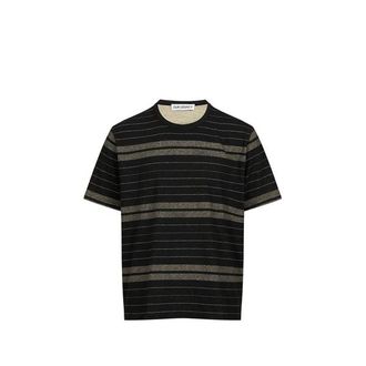 Our Legacy T-shirt large ray&eacute; en coton et lin