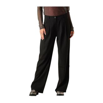 Ydence Elegante Schwarze Hose Phoebe - - Trousers - Damen - Schwarzk - XS