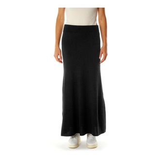 Drykorn Femme, Jupes, Noir, Taille: 38 FR Jupe en maille avec ceinture &eacute;lastique