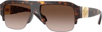 Versace Flieger-Sonnenbrille - - Accessories - Herren - Braun - 57 MM