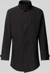 s.Oliver Black Label Regular Fit Mantel mit wasserabweisender Funktion und Stehkragen