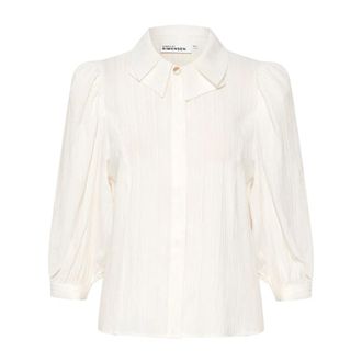 Karen by Simonsen Femme, Blouses et Chemises, Blanc, Taille: 40 FR &Eacute;l&eacute;gante chemise blanche avec manches bouffantes