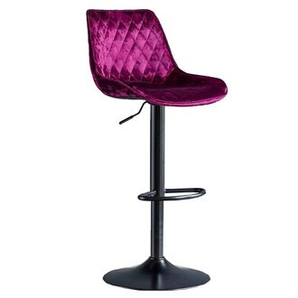 Generic Moderne graue Samt-Barhocker, 360&deg; drehbar, h&ouml;henverstellbar, f&uuml;r K&uuml;chentheken, K&uuml;cheninseln und Esszimmer, armlose Polsterst&uuml;hle, Wohnaccessoires