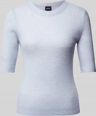 HUGO BOSS Wollpullover in Strick-Optik