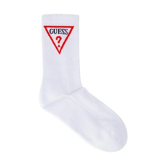 Guess Dreieck Logo Crew Socken - - Underwear - Damen - Wei&szlig; - ONE SIZE
