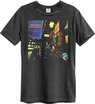 Amplified T-Shirt Ziggy Stardust David Bowie Adulte Unisexe (S) (Charbon)