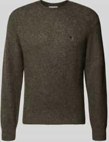 Carhartt Work in Progress Strickpullover mit Logo-Stitching Modell CURTIS