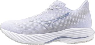 Mizuno Womens Wave Rider 28 Running Shoe, White-Nimbus Cloud, 40.5 EU