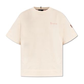 Moncler Femme, Tops, Beige, Taille: 42 FR T-Shirt Grenoble Day-Namic