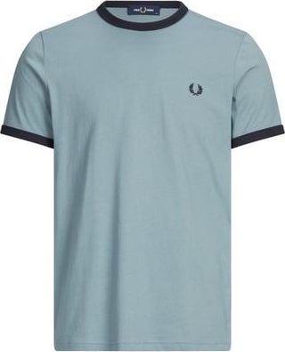 Fred Perry T-shirt &agrave; bordures contrastantes en coton
