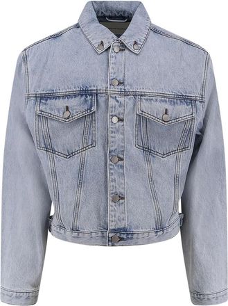 Entire studios Entire Studios, Femme, Vestes, Bleu, Taille: 40 FR Veste en jean raccourcie