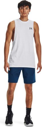 Under Armour Sportstyle f&uuml;r Herren, linker Brustschnitt, (100) wei&szlig;/schwarz, L