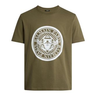 Balmain Logo T-Shirt - - Tops - Herren - Gr&uuml;n - XL