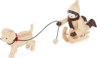 Dregeno Seiffen eG Junge mit Hundeschlitten