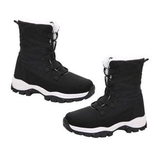 Valiclud Bottes DHiver pour Femmes Noires Taille 37 Bottines de Neige Chaudes Doubl&eacute;es de Peluche Semelle Antid&eacute;rapante Confortable Chaussures DExt&eacute;rieur Hiver