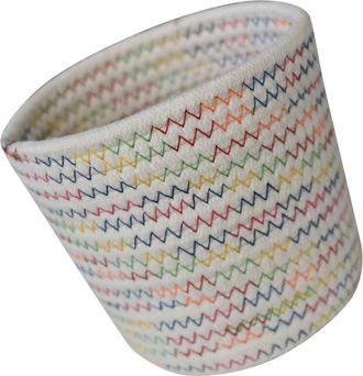 SOLUSTRE Baumwollseil Gewebter Aufbewahrungskorb Für Schreibtisch Kleinigkeiten-ordnung Cartoon-stil Für Home Office Schlafzimmer Platzsparend Und Modern