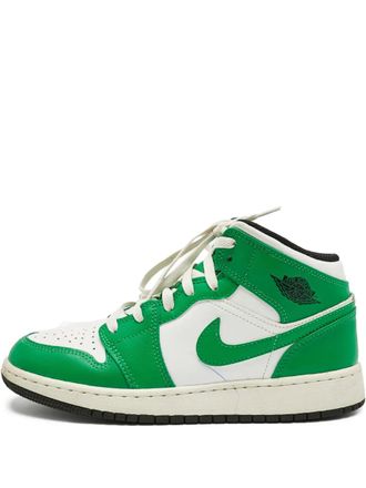 Nike Jordan baskets montantes Jordan 1 Retro en cuir - Vert