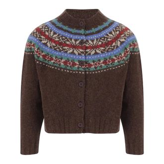 Howlin Cardigan Magic Waves - Homme - Pulls - Brun - Taille: S