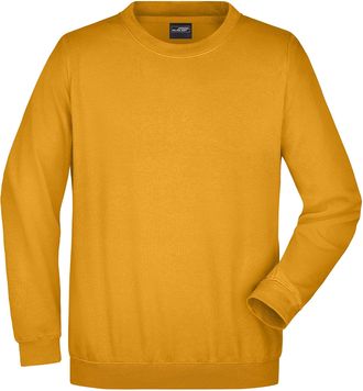 James & Nicholson Sweatshirt Rundhals - Klassischer Sweatpullover f&uuml;r Freizeit und Beruf | Farbe: gold-yellow | Gr&ouml;sse: 3XL