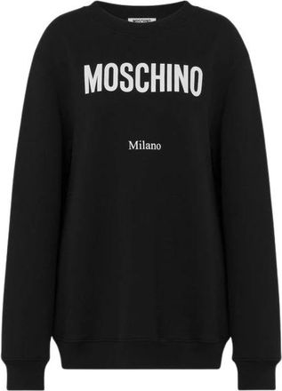 Moschino unisex, Sweatshirts et sweats &agrave; capuche, Noir, Taille: L SweaT-shirt Imprim&eacute; en Coton