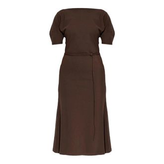 Christophe Lemaire Femme, Robes, Brun, Taille: 38 FR Off Shoulder Dress