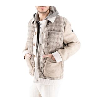 Distretto12 Distretto12, Herren, Jacken, Beige, LGr&ouml;&szlig;e