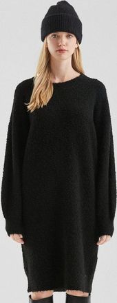 QS by s.Oliver Midikleid Kleid Flauschiges Strickkleid