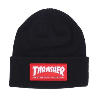 Thrasher Homme, Accessoires, Noir, Taille: ONE Size Bonnet Skate Mag Patch Noir