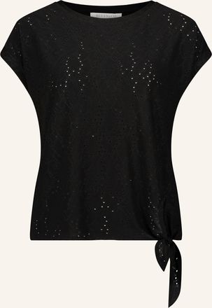 Betty&Co Betty&Co T-Shirt Aus Lochspitze schwarz