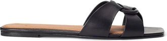 Polo Ralph Lauren Ring Leder Slide - - Shoes - Damen - Schwarzk - 40 EU