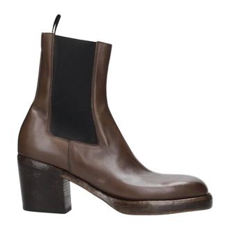 Premiata Bottine en cuir de veau - Homme - Chaussures - Brun - Taille: 42 EU