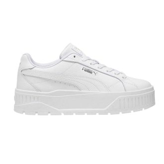 Puma Karmen II Sneaker f&uuml;r Damen, Leder, Plattform-Absatz (Wei&szlig;)