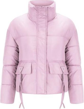 Generic Manteau Femme Hiver Court Manteau Matelassé Femme Women S Down 2024 Winter Warm Packable Down Lightweight Grande Taille Blouson Hiver Chaud Pink Xxl