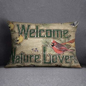 Bonamaison Le Jardin du Lin Kissenhüllen, Cotton, Mehrfarbig, 45x45