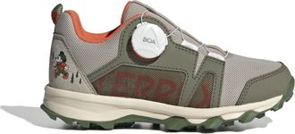 adidas Unisex Terrex Disney Agravic BOA Trail Running Shoe Trailrunning-Schuhe, Wonder beige/Olive strata/Impact orange, 39 1/3 EU